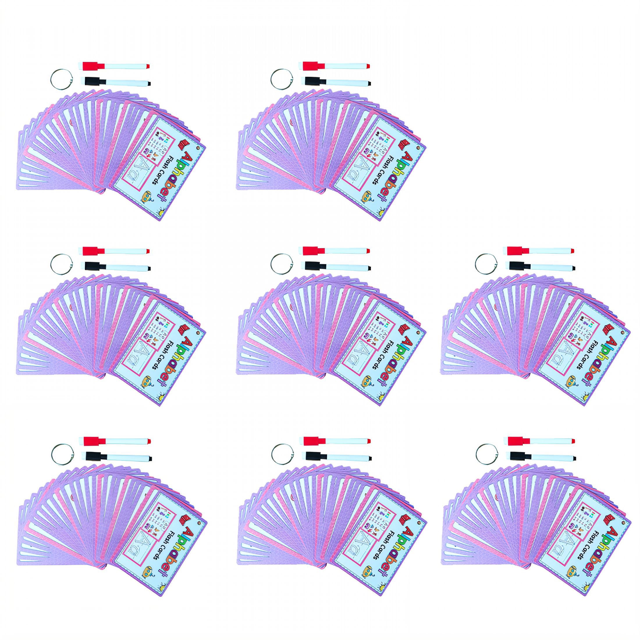 BESTSKY 8 Pack Flash Cards,Flash Cards for Toddlers,Double-Sided Flash ...