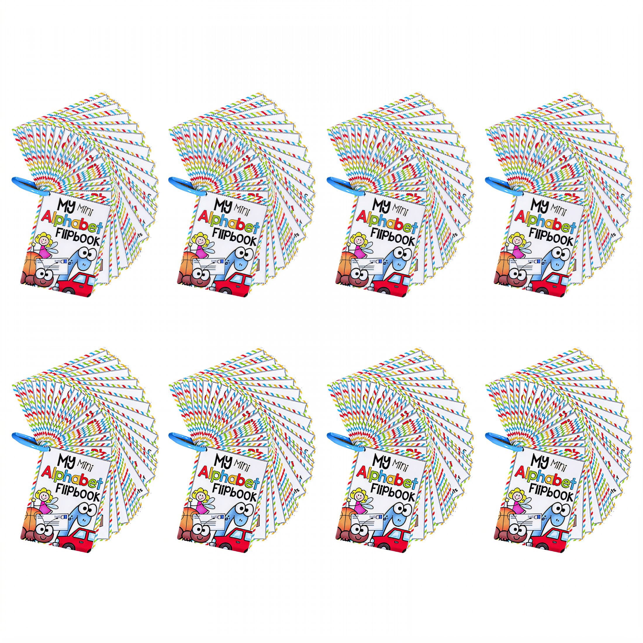 BESTSKY 8 Pack Flash Cards,Alphabet Flash Cards,Double-Sided Sight ...