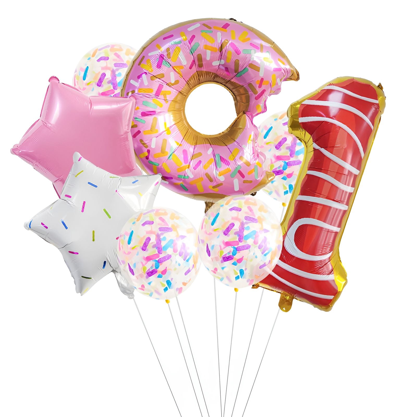 BESTSKY 8Pcs Number Balloons,Birthday Party Vibe Party Decorations ...