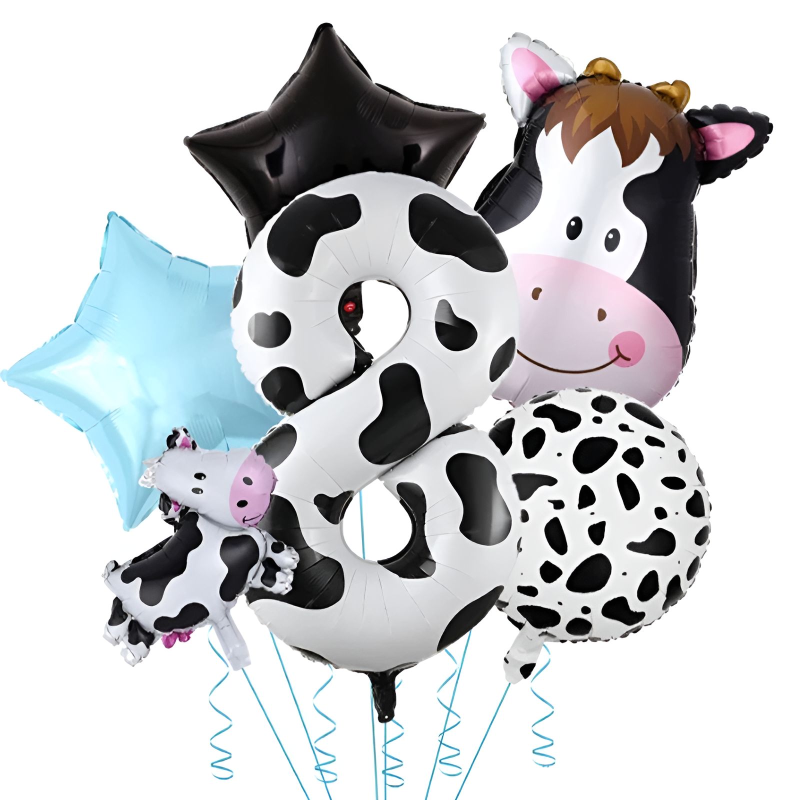 BESTSKY 8Pcs Number Balloons,Energetic Dynamic Balloons Balloons for ...