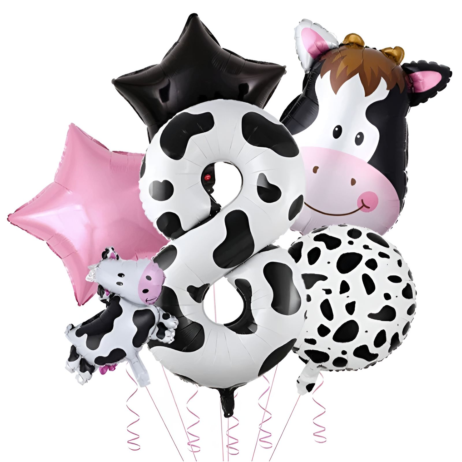 BESTSKY 8Pcs Number Balloons,Full of Energy Atmosphere Balloons for ...