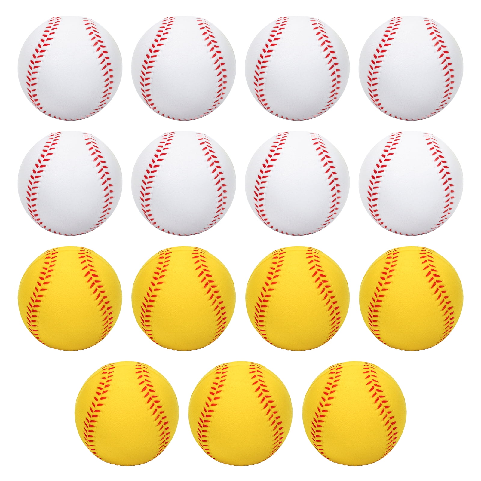 BESTSKY 9 Inch Foam Baseballs, 15 Pack Softball Training Pitch for Kids ...