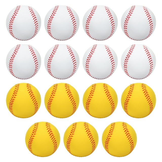 BESTSKY 9 Inch Foam Baseballs, 15 Pack Softball Training Pitch for Kids ...
