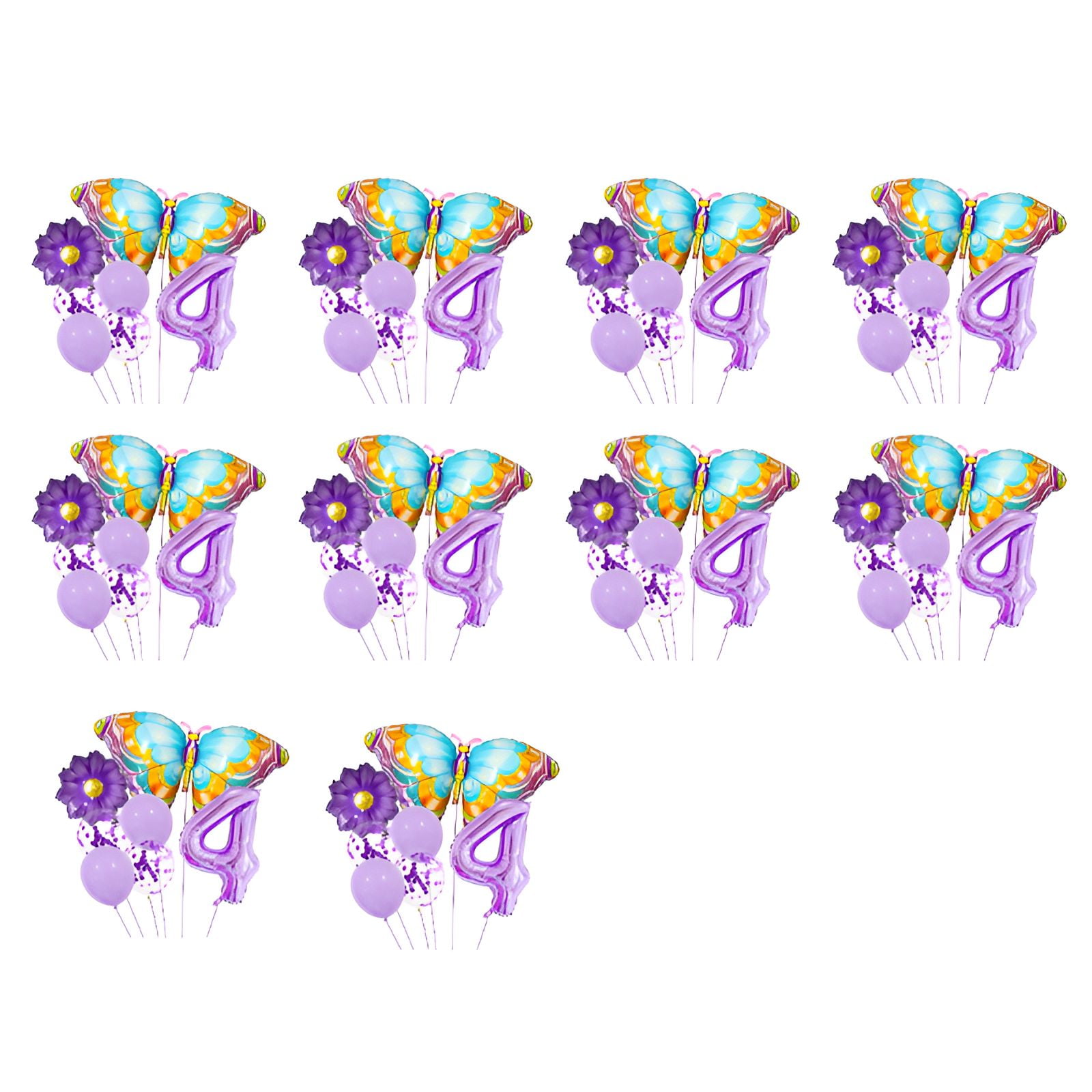 BESTSKY 90Pcs Number Balloons,Stylish Party Setup Party Decorations ...