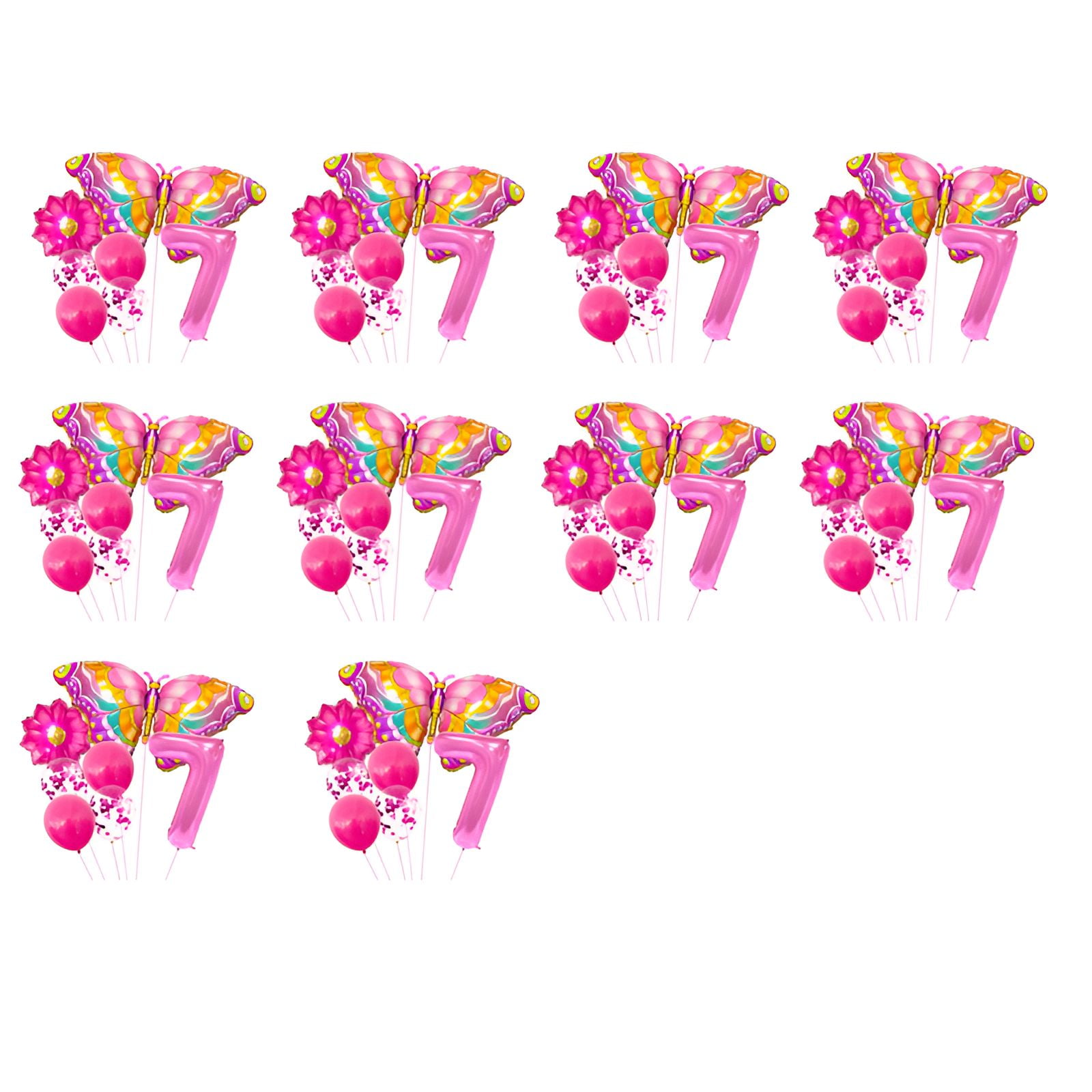 BESTSKY 90Pcs Number Balloons,Unique Birthday Balloons Balloons for ...