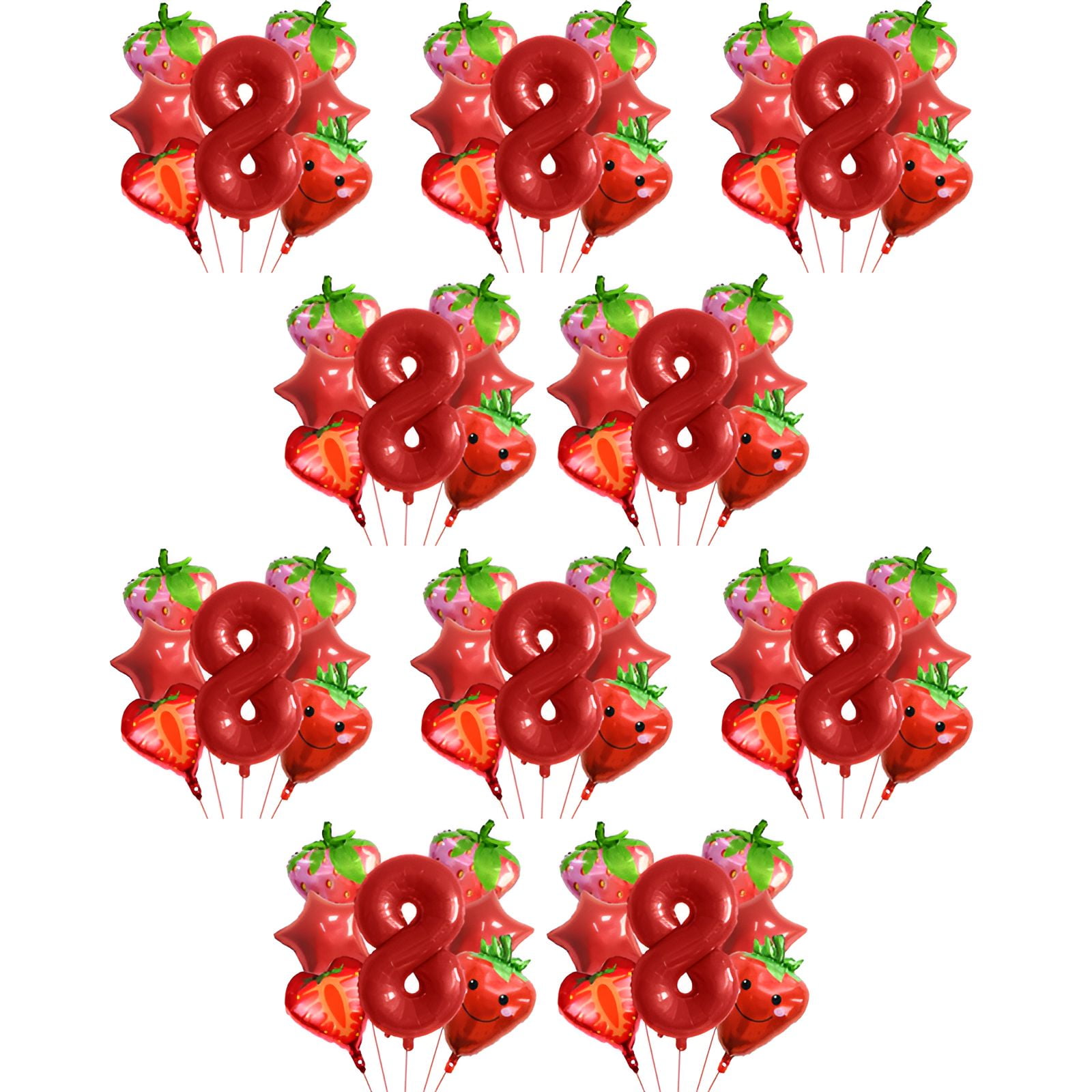 BESTSKY 90Pcs Number Balloons,Unique Party Balloons Party Decorations ...