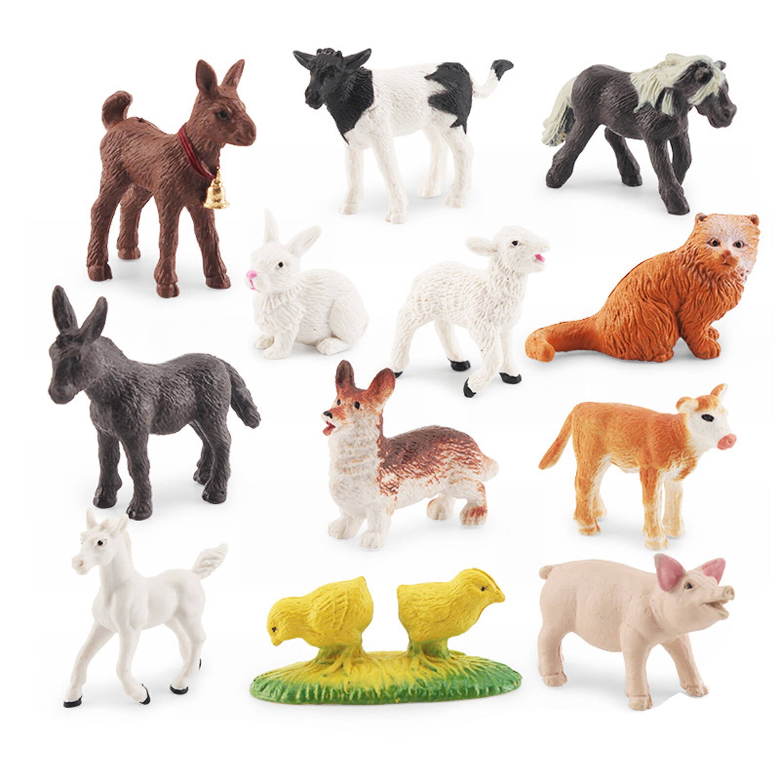 BESTSKY Animal Toys,True Restoration Farm Animal Toys,Safe Non-Toxic ...
