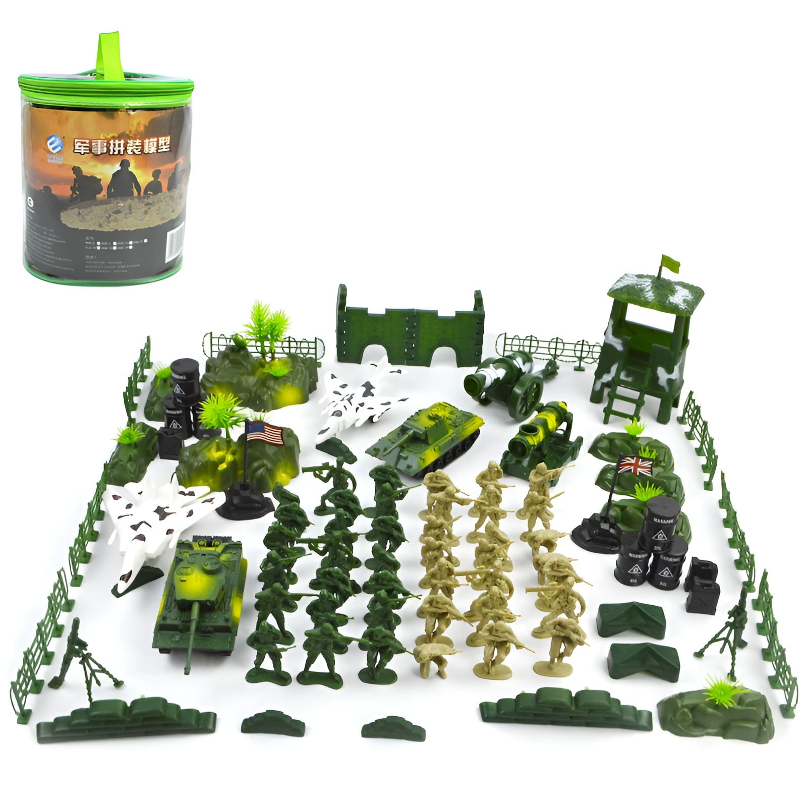 BESTSKY Army Men,Portable Set Army Toys,Tactical Units Military Toys ...