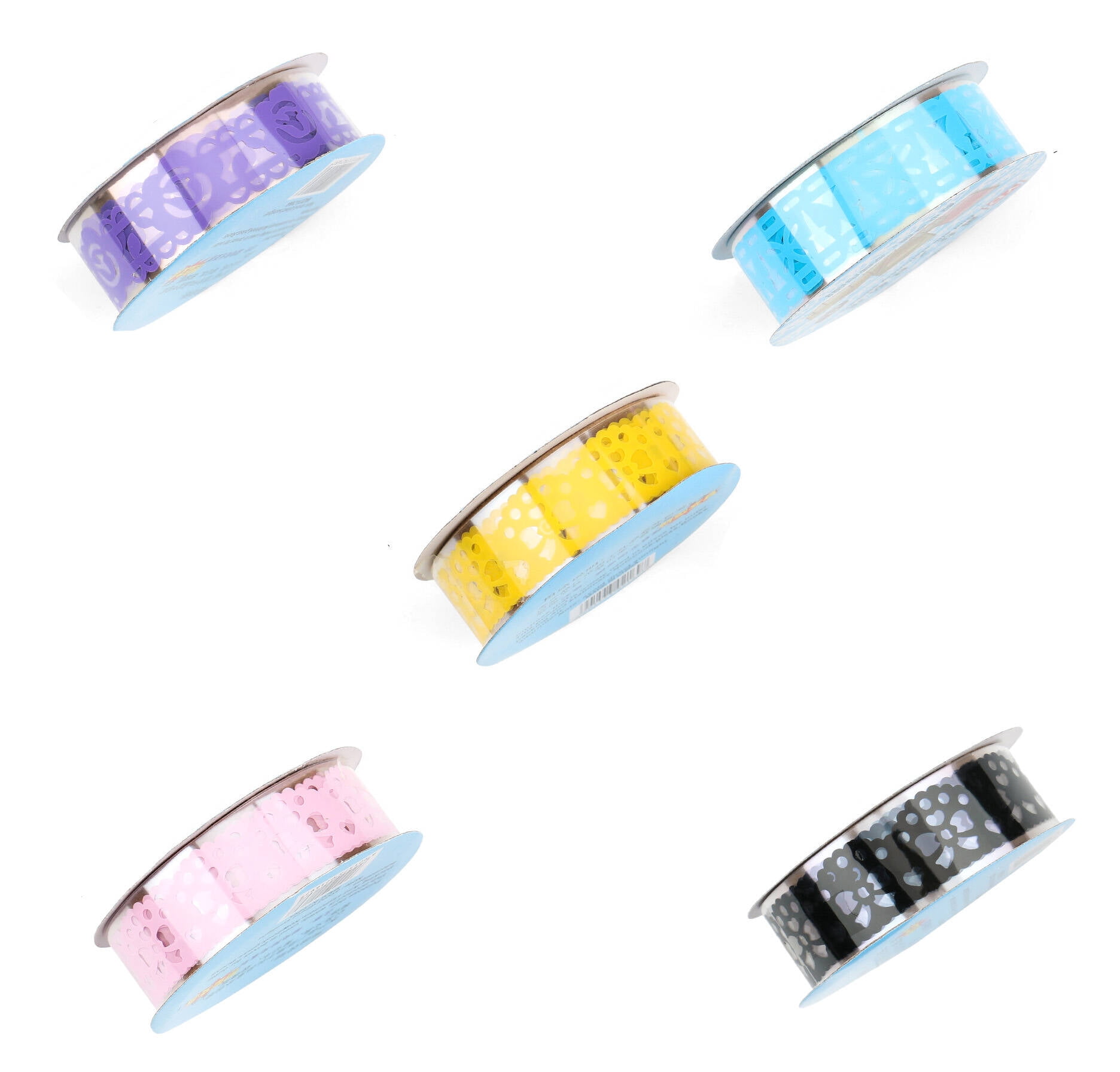 CCOCC 5Pcs Tape,Creative Diy Scrapbook Tape,Tear-Free Portable ...