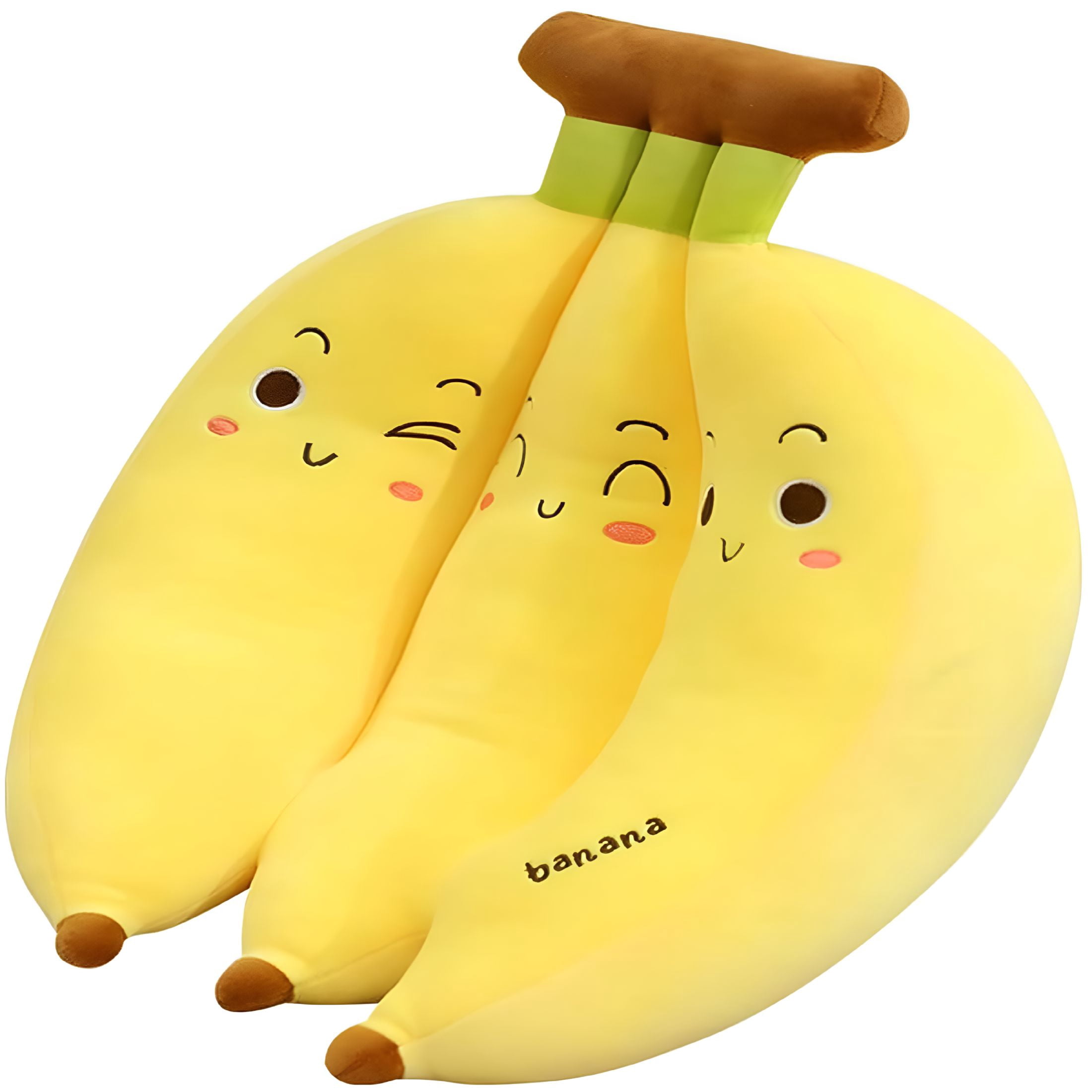 BESTSKY Banana Plush Pillow,A Bunch of Bananas Plush Stuffed Toy,Food ...