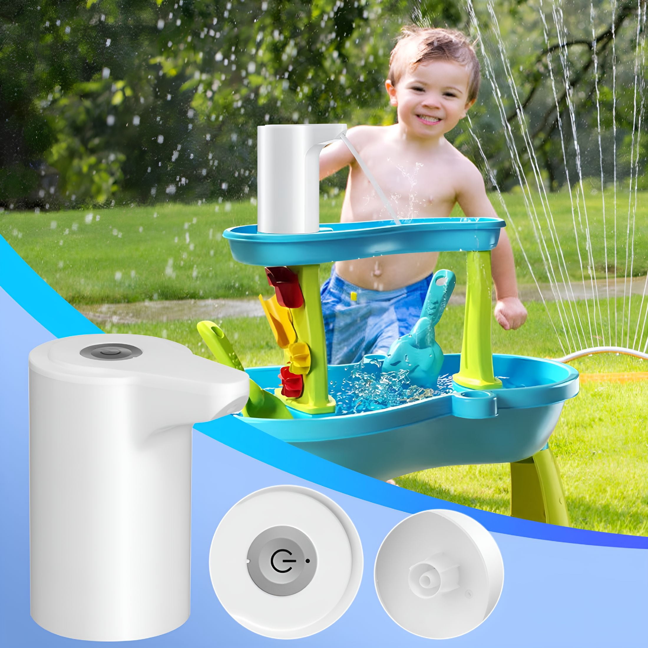 BESTSKY Battery-Powered Water Table Pump for Kids,Toddler Activity ...