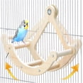 BESTSKY Bird Perch Toy, Interactive Rocking Parakeet Toys and Perches ...