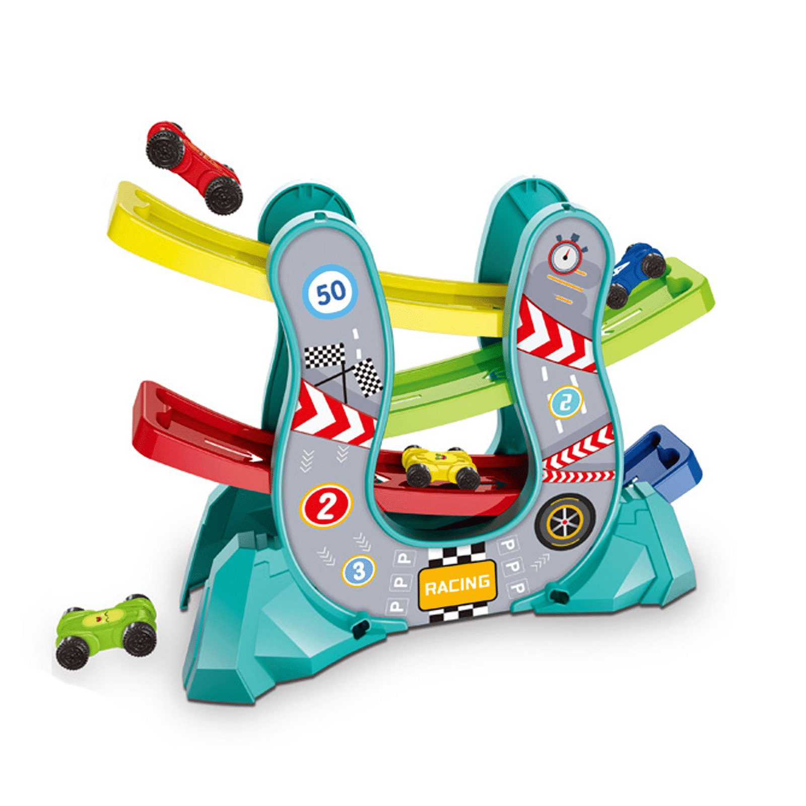 BESTSKY Car Ramp Toy,Track with Movement Markings Race Track Gift for ...