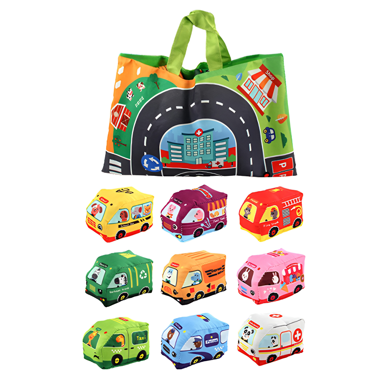 BESTSKY Cars for Toddlers 1-3,Portable Play Mat Design Baby Car,Early ...