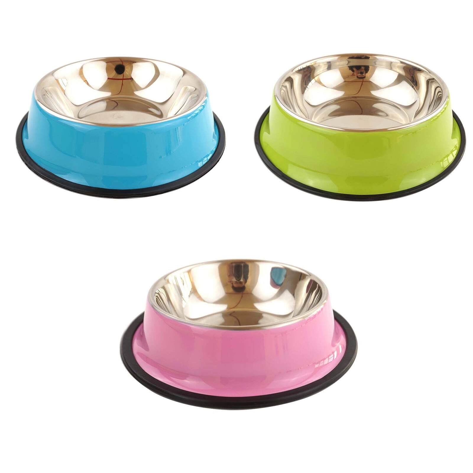 BESTSKY Cat Bowls,Food-Grade Stainless Steel Cat Dishes,Anti-Slip Cat ...