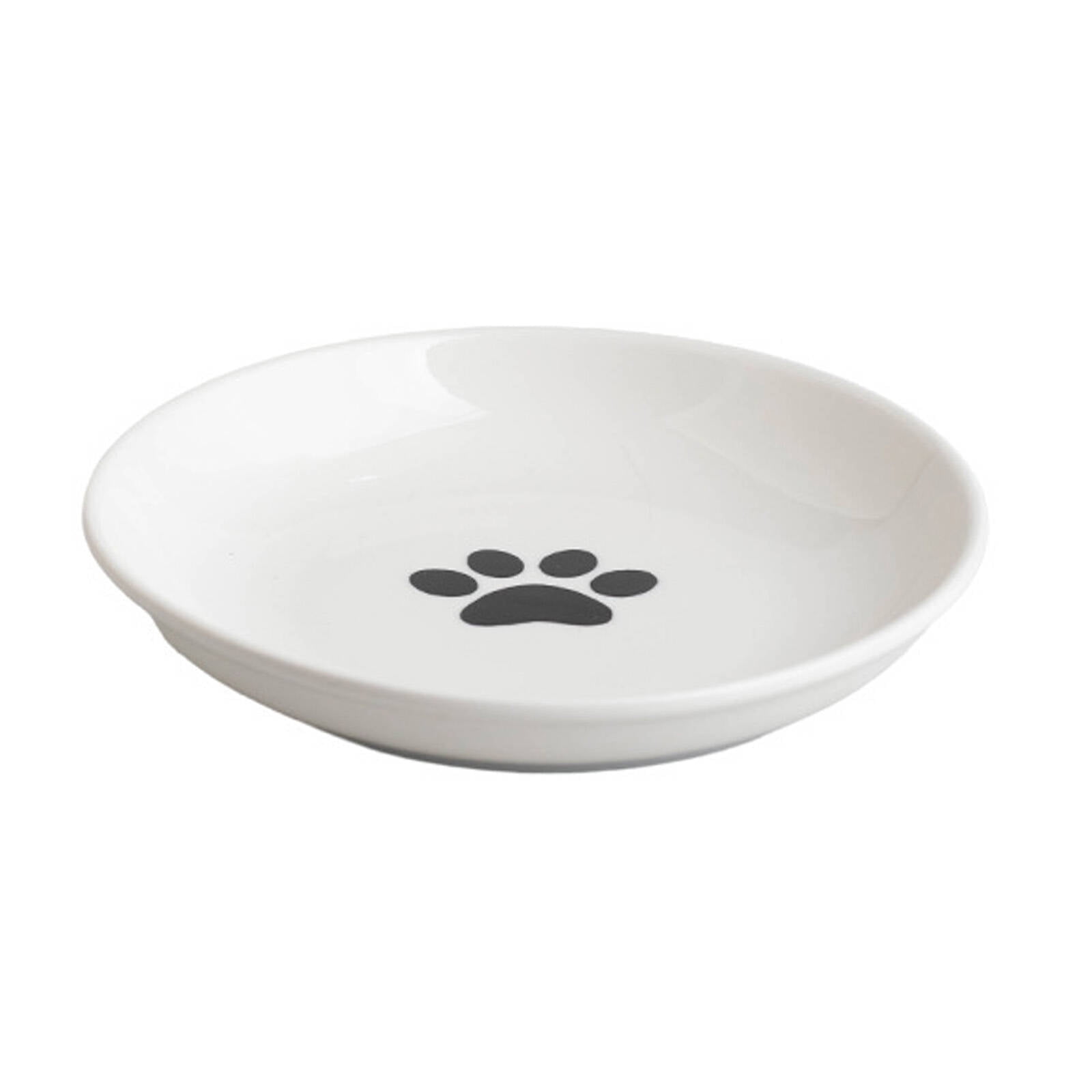 BESTSKY Ceramic Pet Bowl With Cute Paw Print, Non-Slip And Easy Clean ...