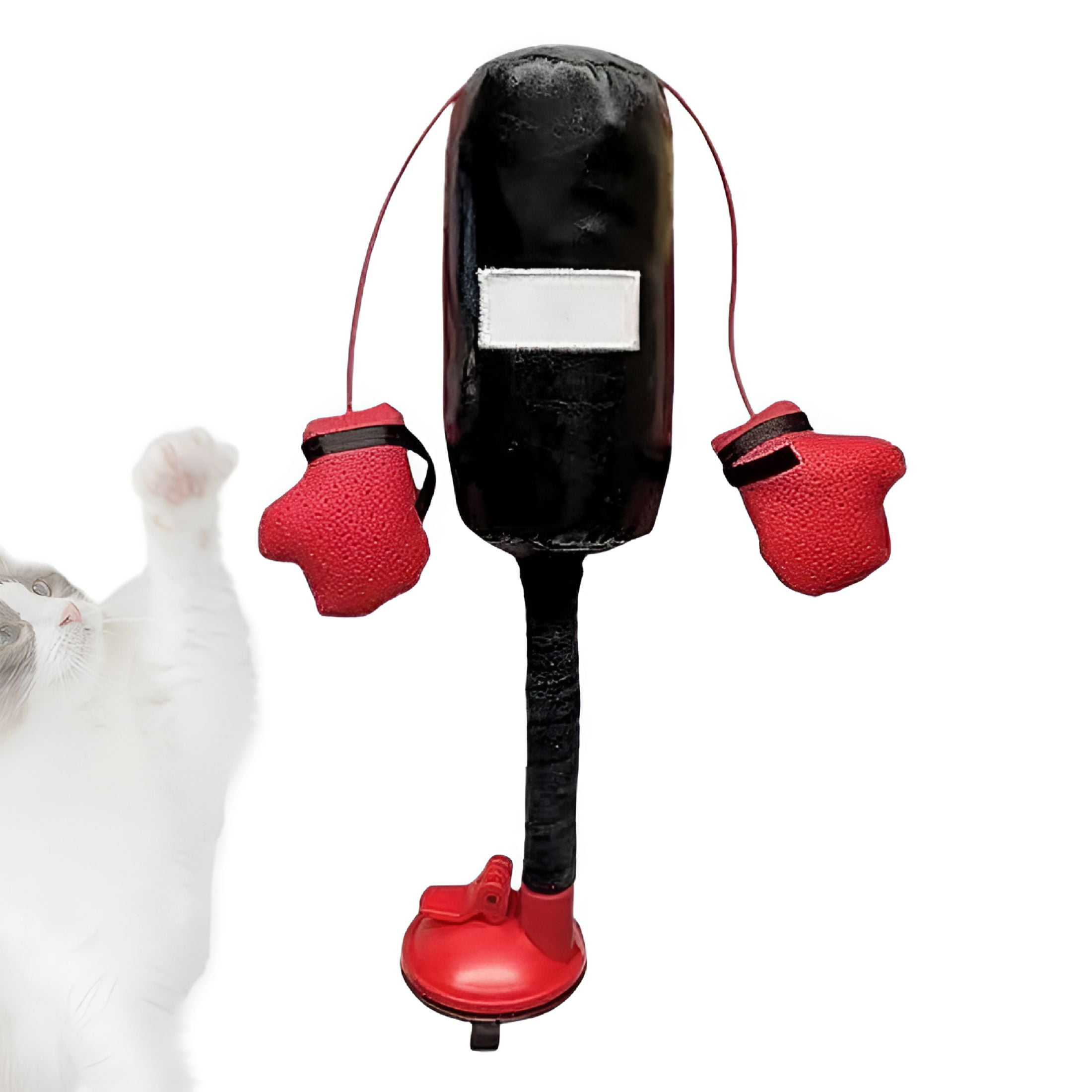 BESTSKY Cat Boxing Toy Interactive Kitten Punching Bag Play Gym Black ...