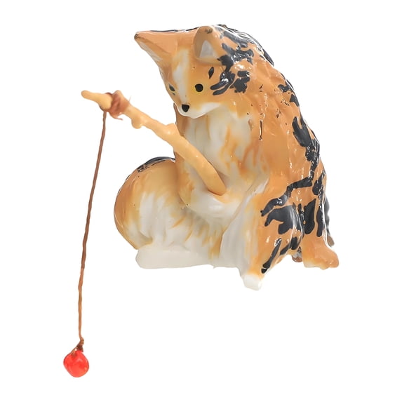 BESTSKY Cat Figurines,Adorable Resin Cat Cat Statue,Realistic Fishing ...