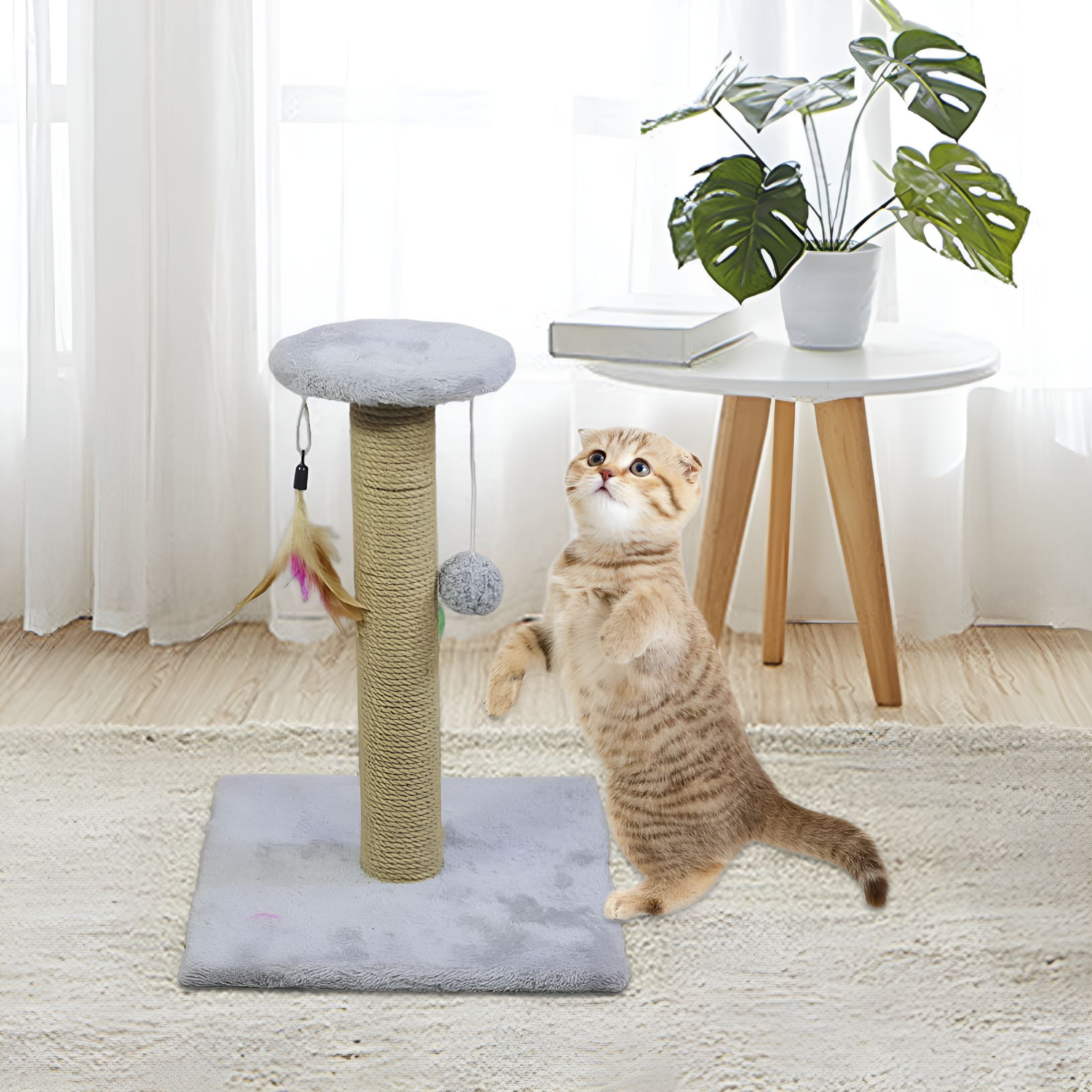 BESTSKY Cat Sisal Rope Scratcher Scratching Pole Protecting Your ...
