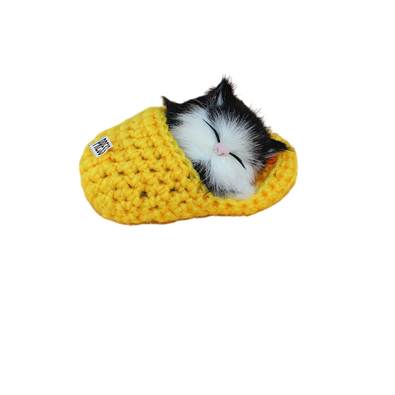 BESTSKY Cat Stuffed Animal,10cm Realistic Cat Stuffed Cat,Cozy Slippers ...
