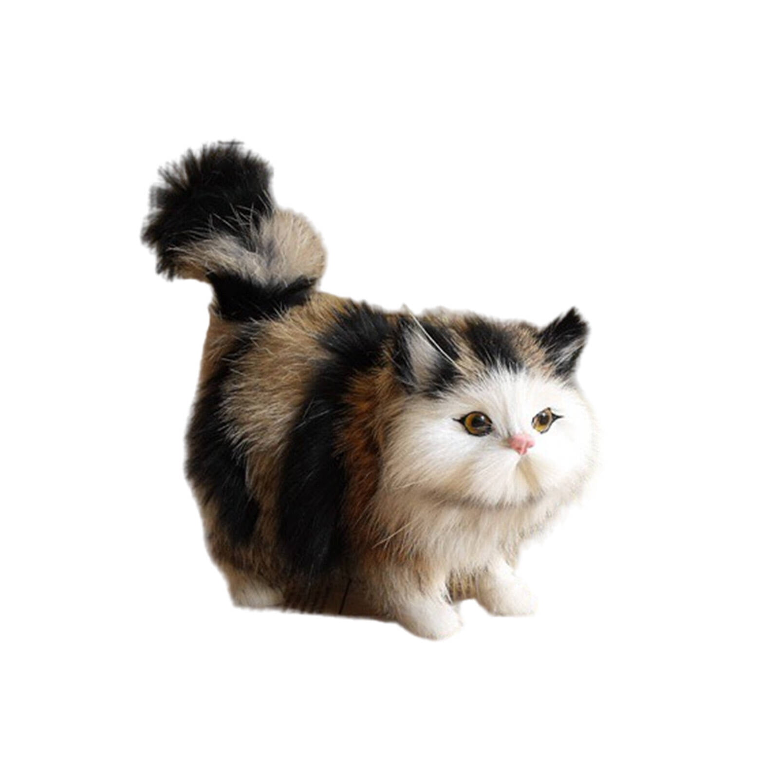 BESTSKY Cat Stuffed Animal,Fur-Like Texture Stuffed Animal Cat,Cute ...