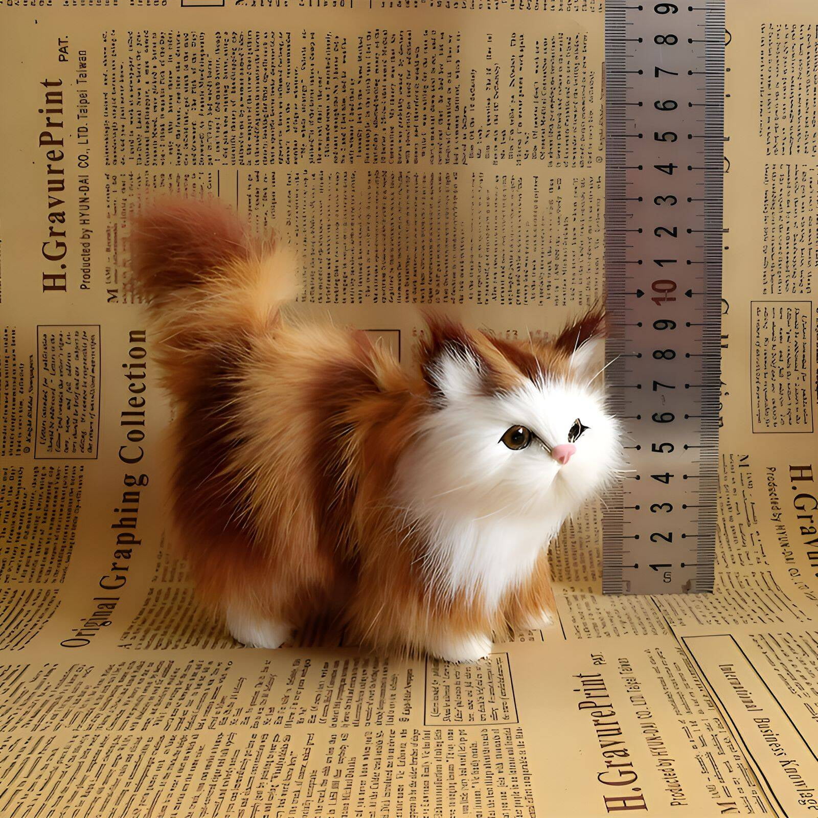 BESTSKY Cat Stuffed Animal,Soft and Fluffy Texture Cat Plushie ...