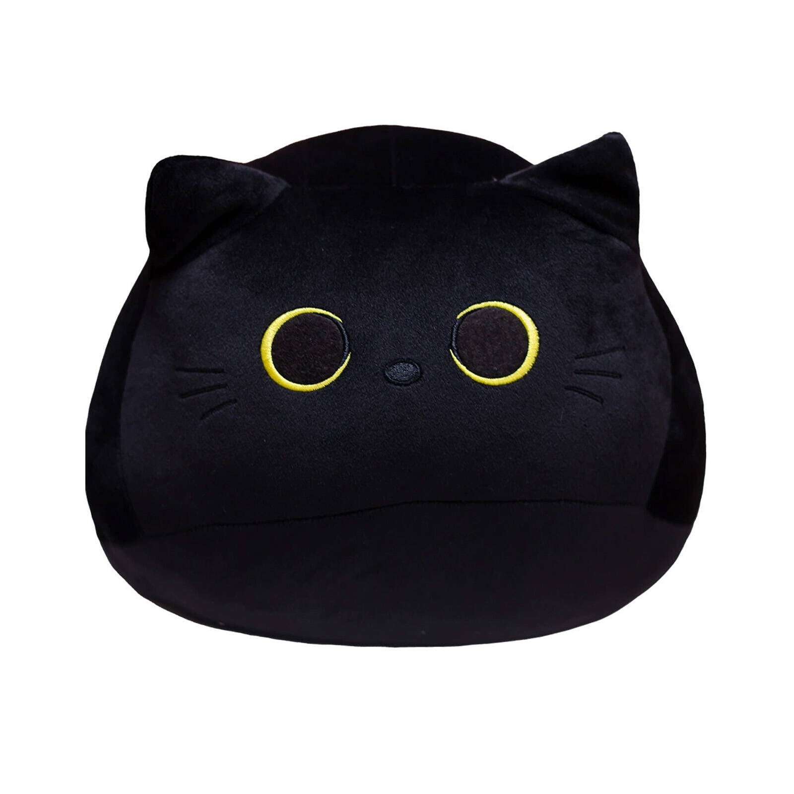 BESTSKY Cat Stuffy Black Cat Plush Toy Funny Stuff Cat Pillow Weighted ...