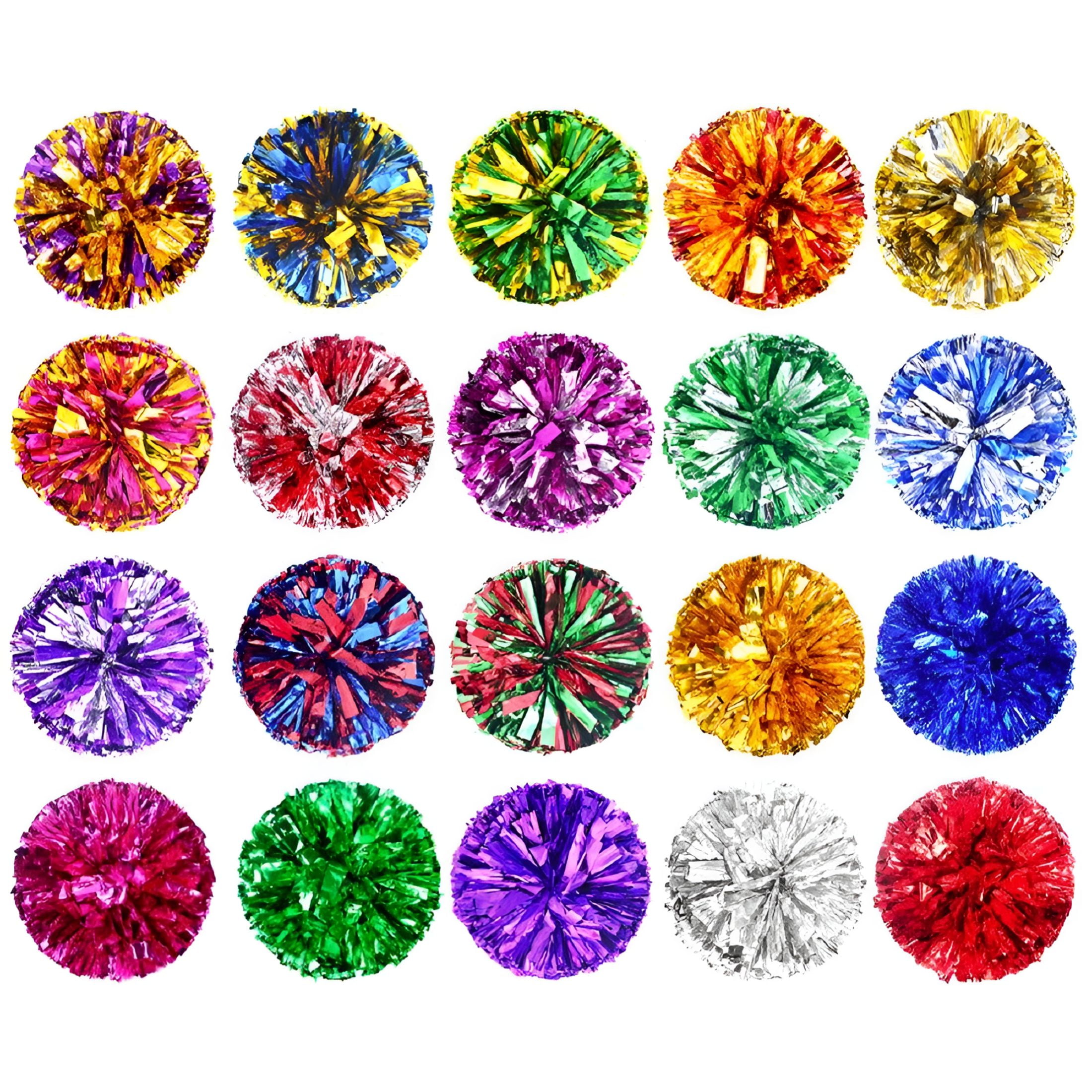 BESTSKY Cheerleading Pom Poms, 20 Colors 2pcs Cheerleading Pom Poms ...