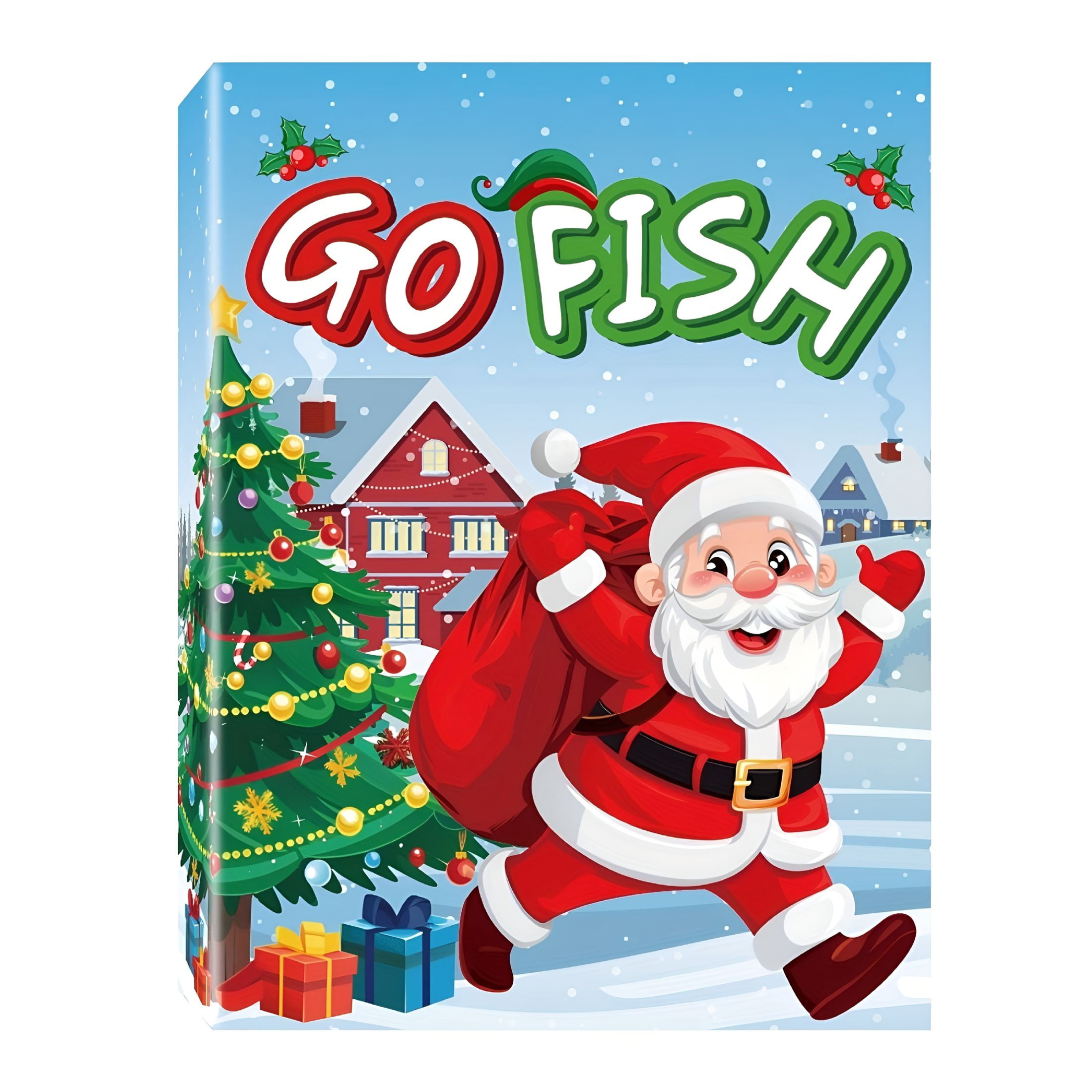 BESTSKY Christmas Board Games Santa Claus Go Fish for Ages 4 and Up ...