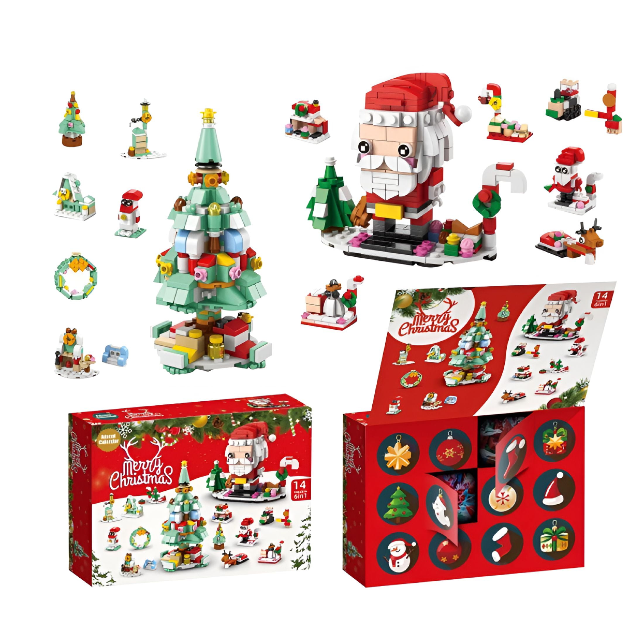 BESTSKY Christmas Building Blocks Advent Calendar 2025 12 Days of ...