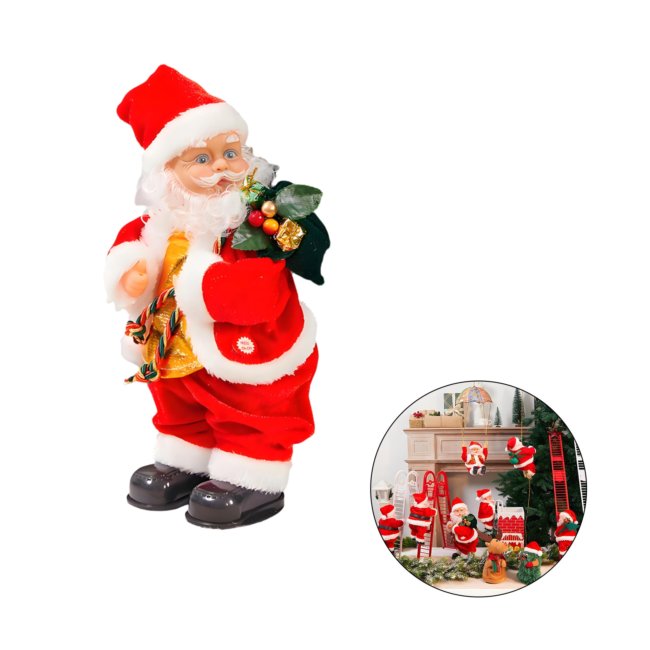 BESTSKY Christmas Decorations Indoor,Cute Holiday Santa Christmas Tree ...