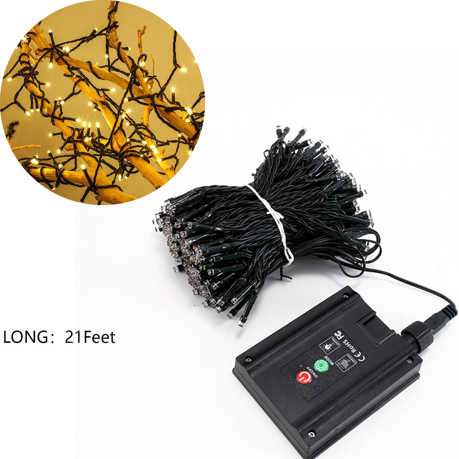 BESTSKY Christmas Lights,Cozy Warm LED Fairy Lights,Flexible Solar ...