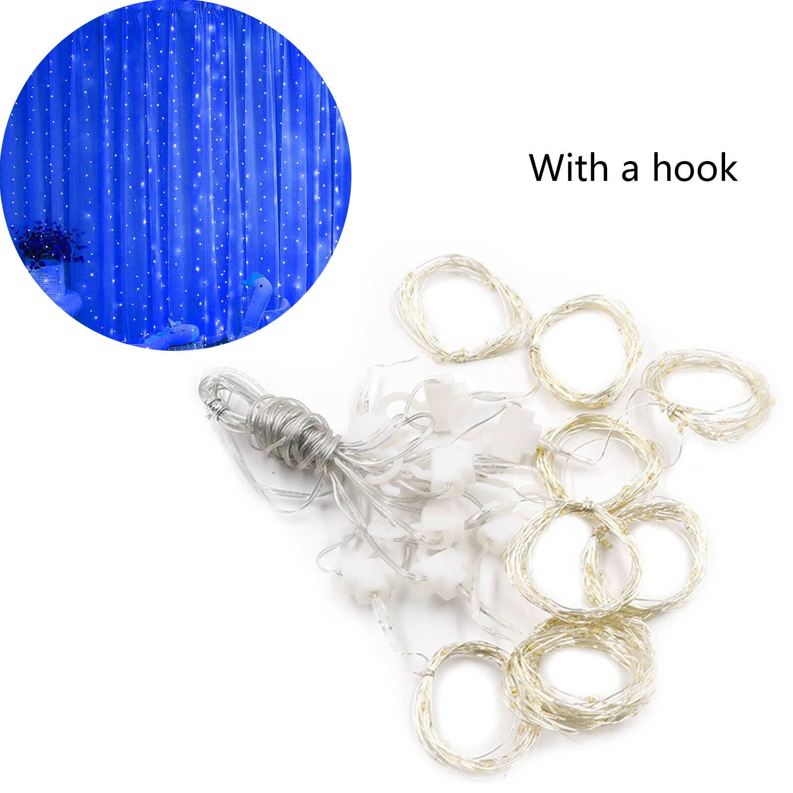 BESTSKY Christmas Lights,Gentle Blue LED Fairy Lights,Shapeable Outdoor ...