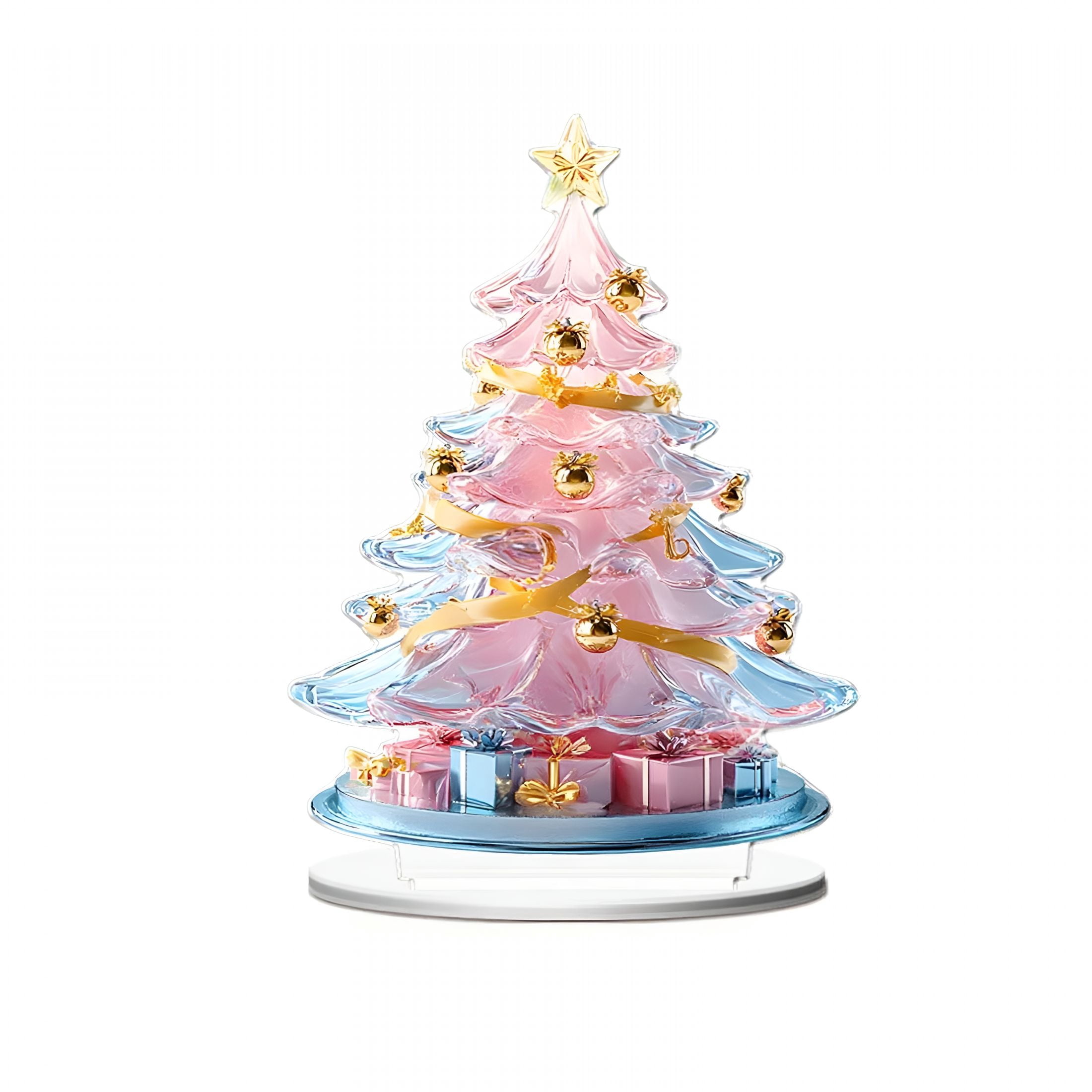 BESTSKY Christmas Tree Desktop Ornaments Art Acrylic,Desktop Christmas ...