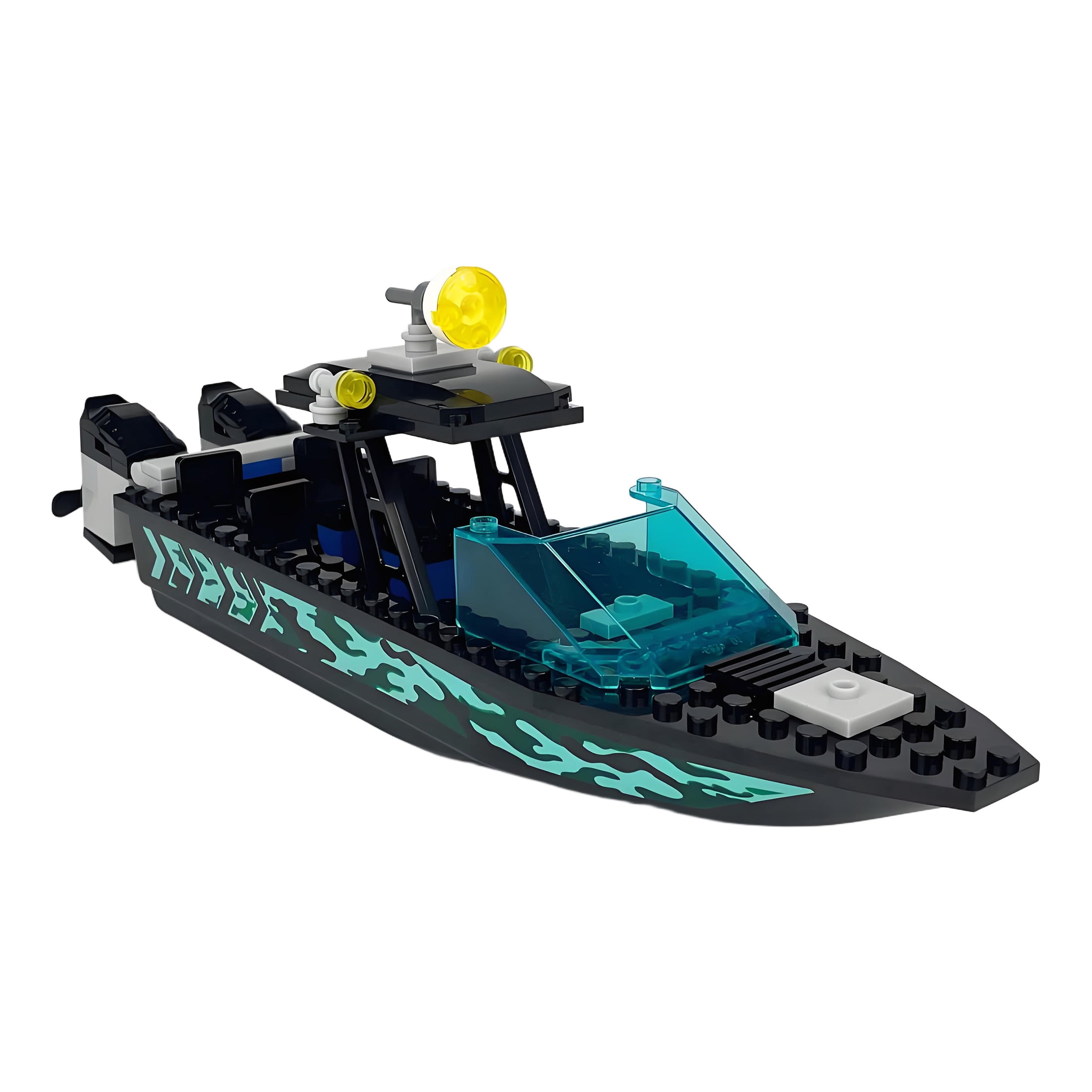 BESTSKY City Coast Guard Boat Building Blocks Sets,Police Boat,Rescue ...
