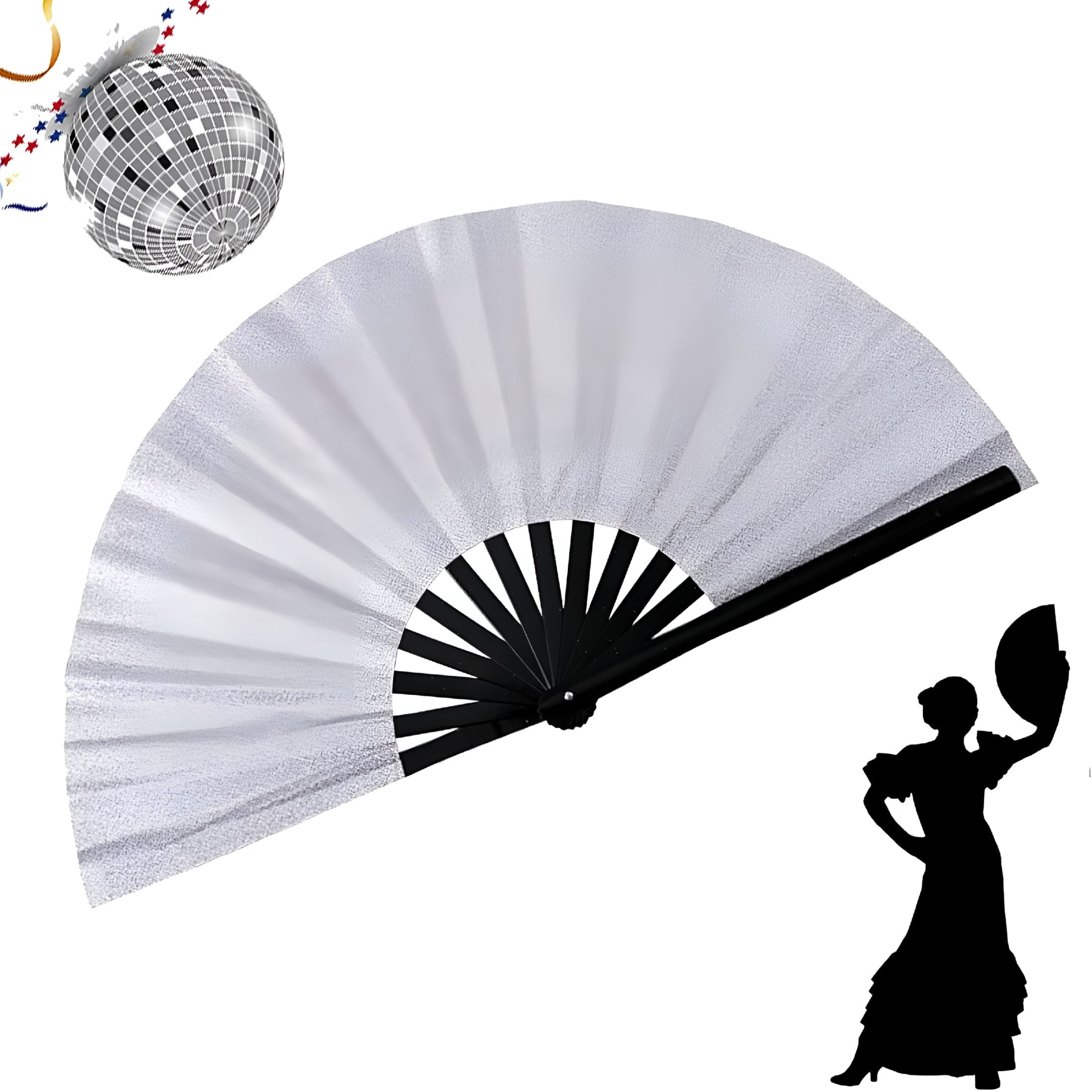 BESTSKY Clacking Fans for Line Dancing, Big Popping Hand Fans for Line ...
