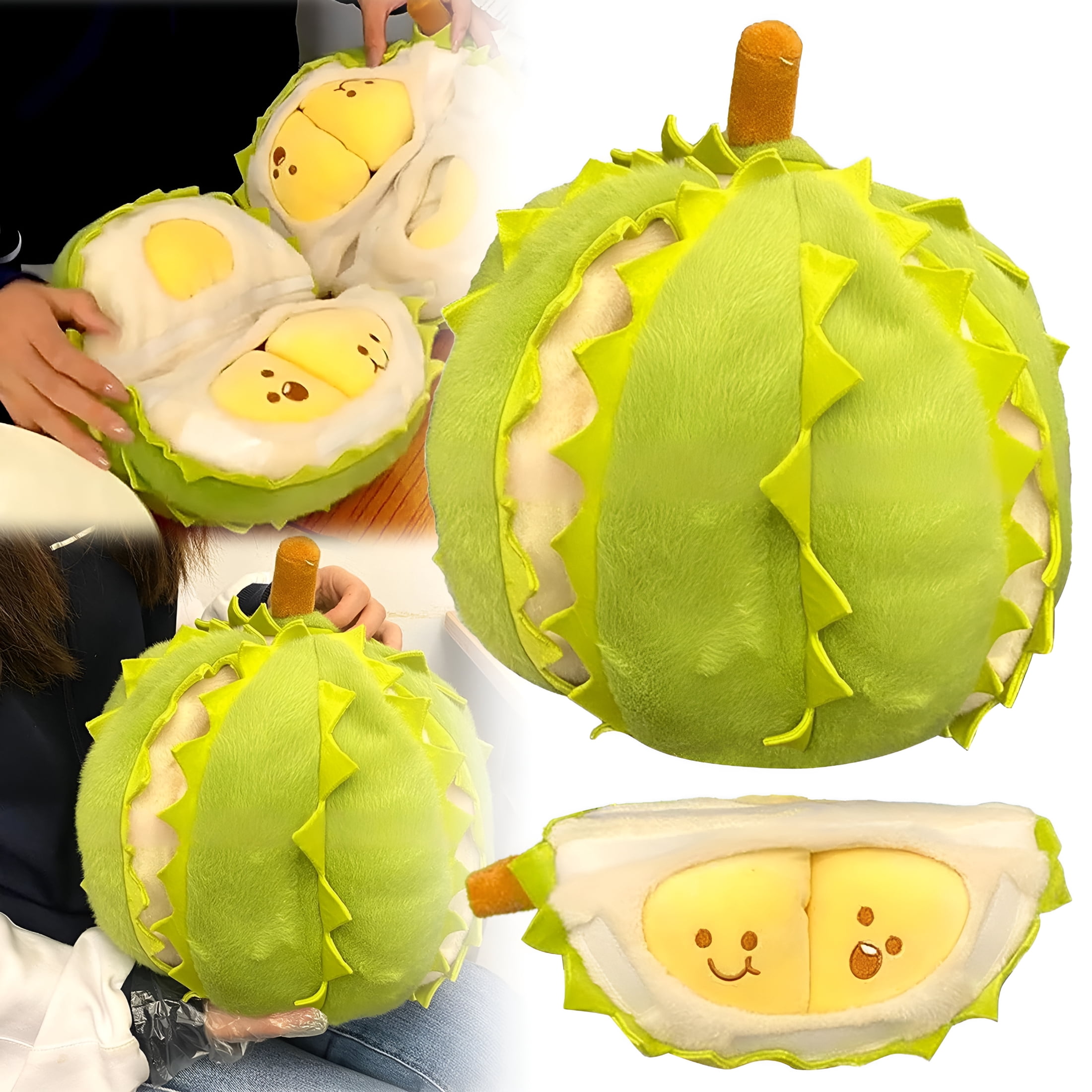 BESTSKY Creative Detachable Durian Plush Toy,Fruit Durian Plush Toy ...
