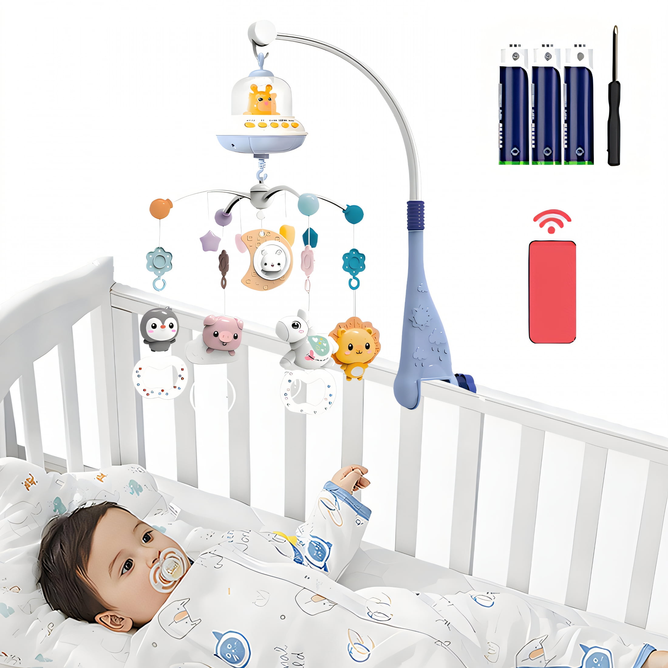 BESTSKY Crib Mobile,Easy Installation and Secure Mounting Mobile for ...