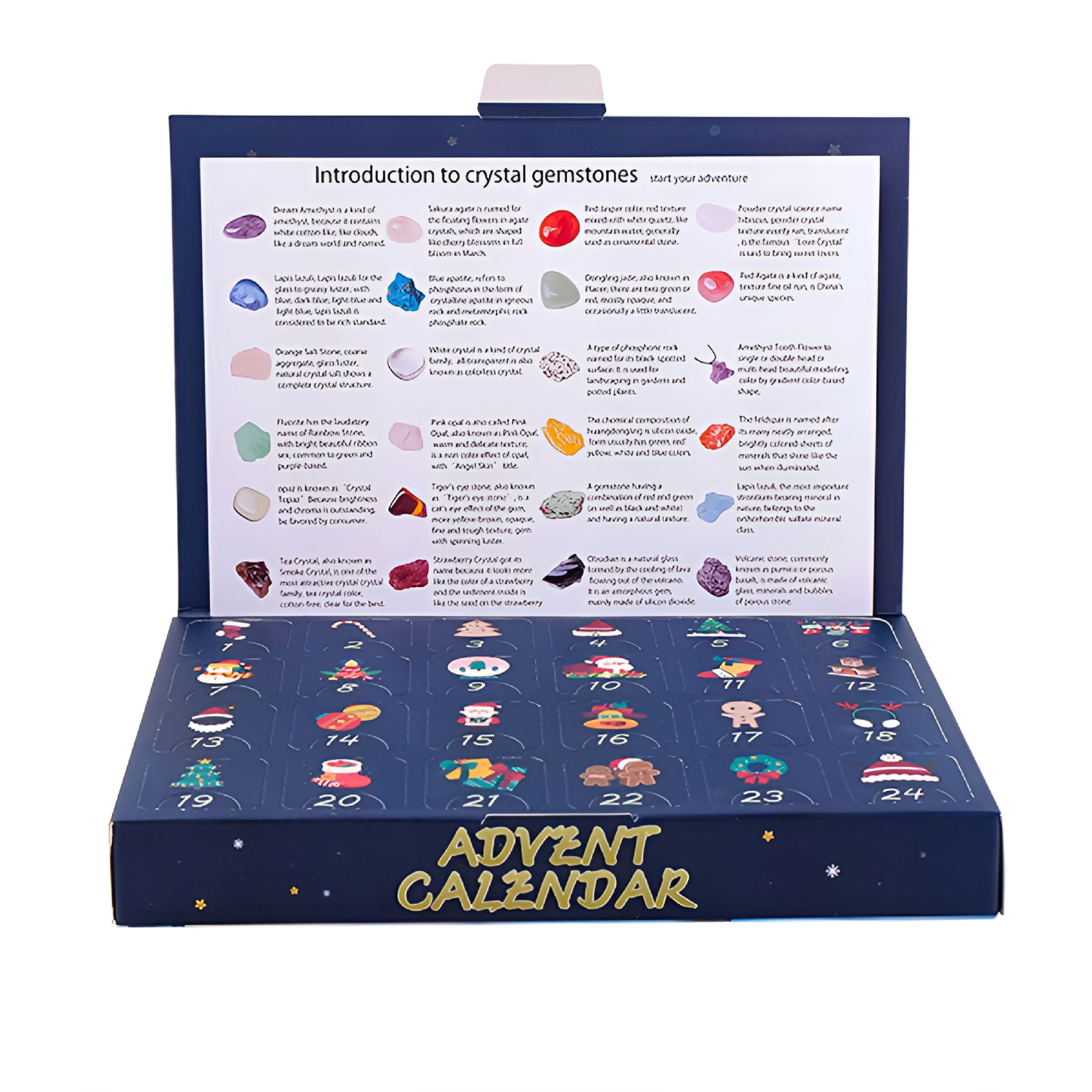 BESTSKY Crystal Advent Calendar 2025 Crystal Rock Gemstone Advent ...