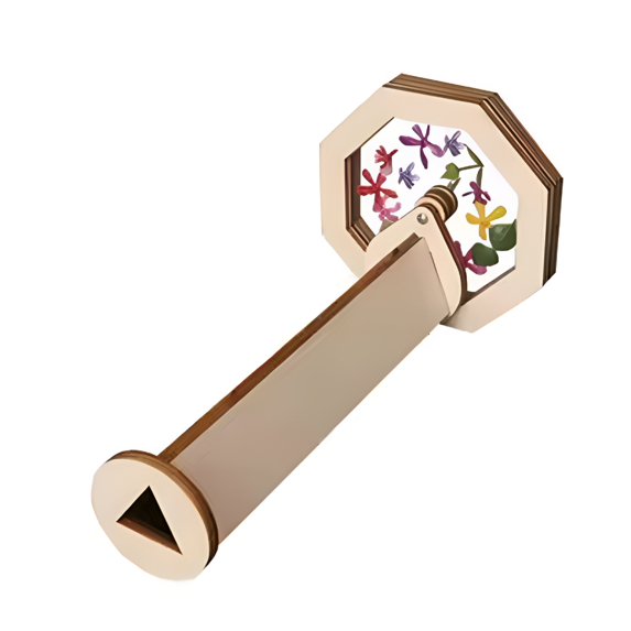 BESTSKY DIY Kaleidoscope Kit for Kids Toddlers Wooden Kaleidoscope Toy ...