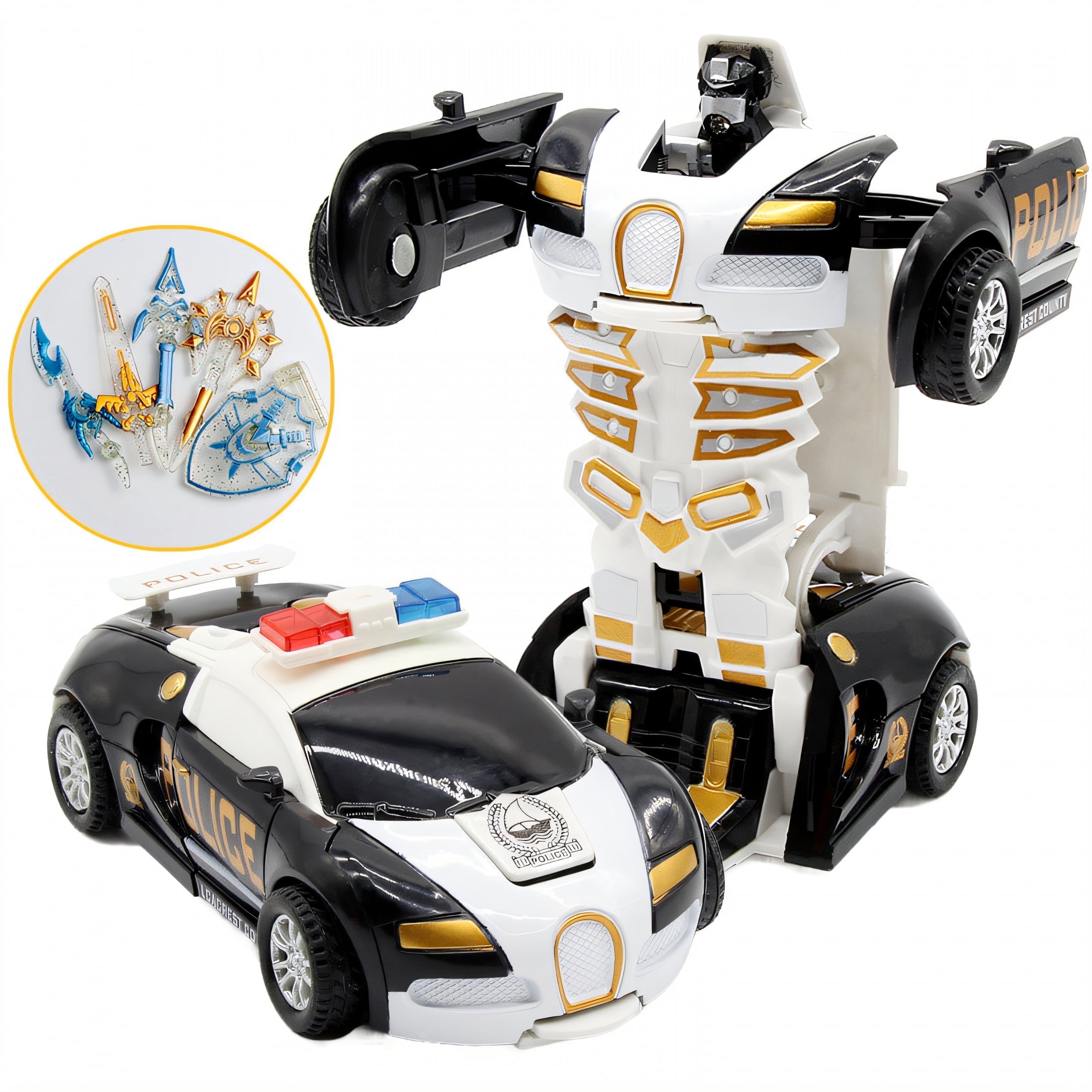 BESTSKY Deformation Robot Toy,Inertia Gearbox Action Figure,Inertia ...