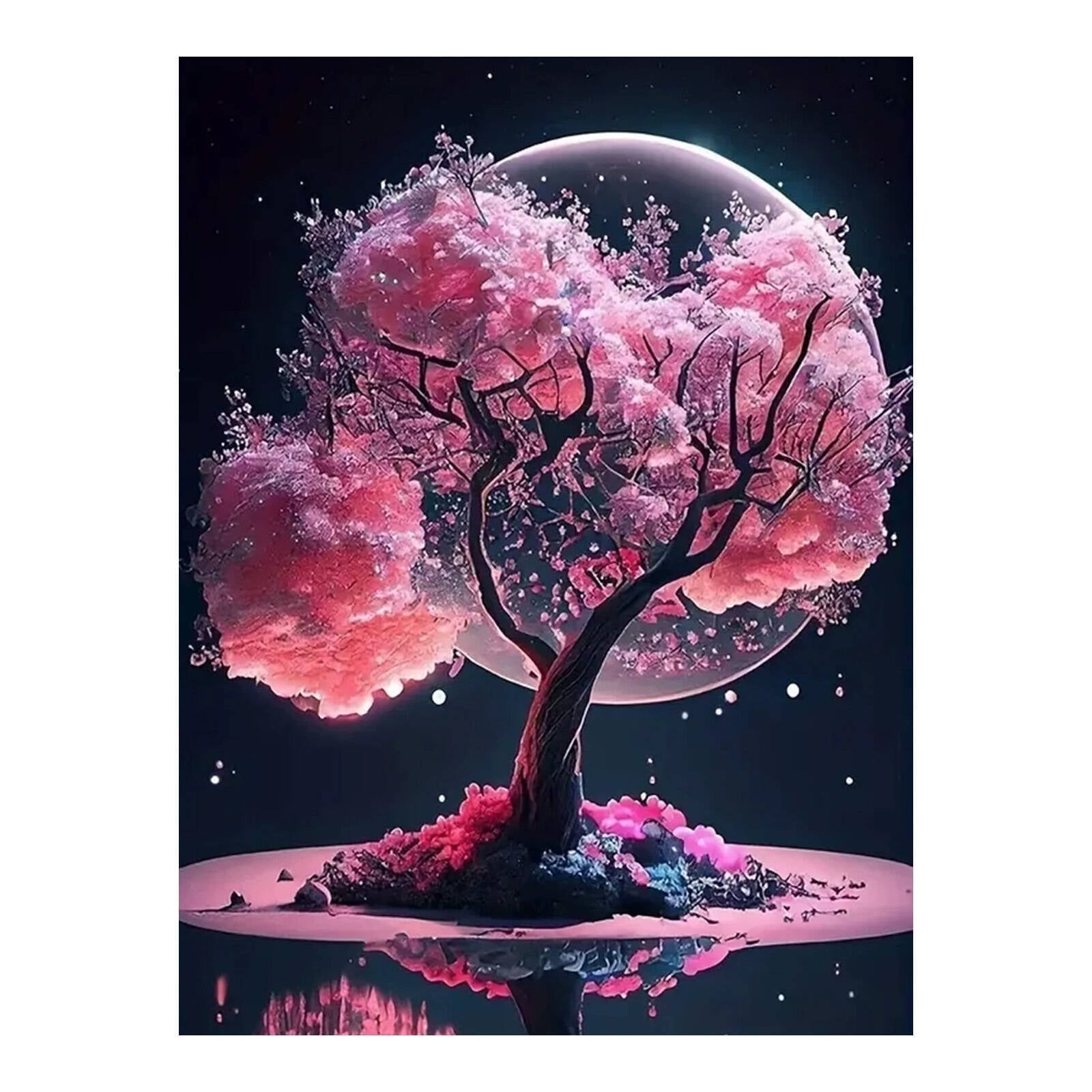 BESTSKY Diamond Art,30x40cm Moonlit Scene Diamond Painting,Diy Diamond ...
