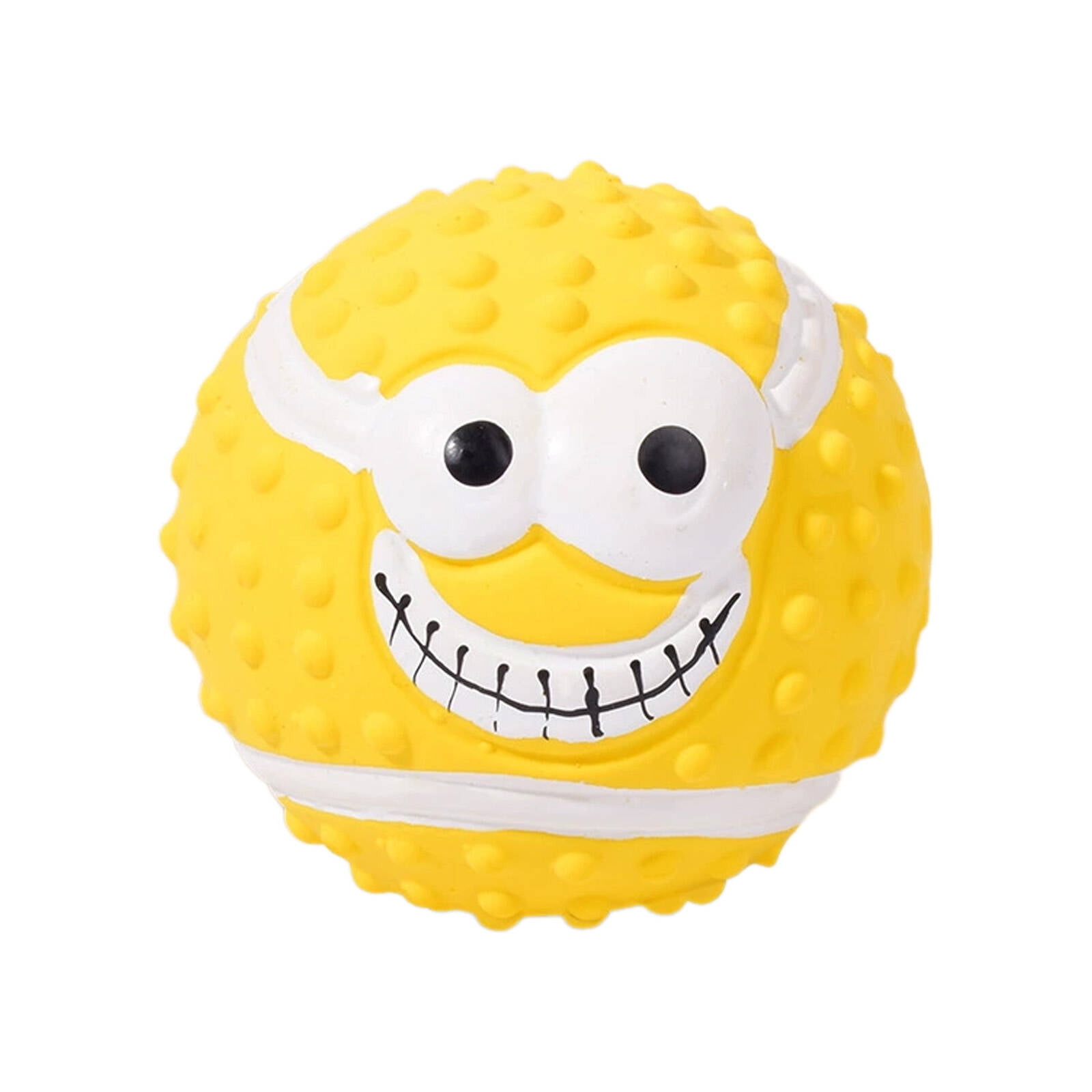 BESTSKY Dog Balls,Cute Smile Design Squeaky Balls for Dogs,Safe Latex ...