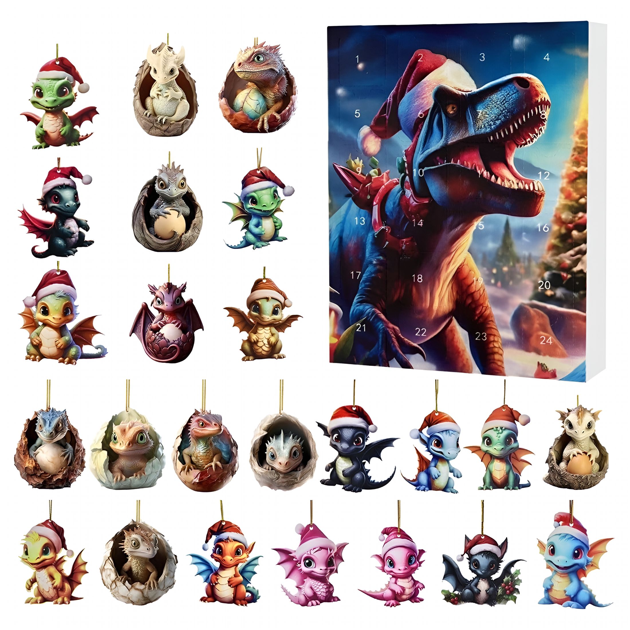BESTSKY Dragon Baby Advent Calendar 2025 for Kids,24 Days Countdown to ...