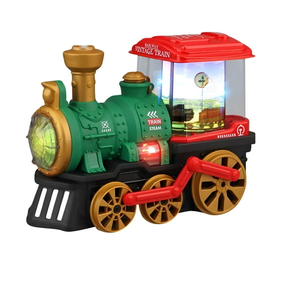 BESTSKY Electric Train Set with Light for Toddlers Around The Tree with ...