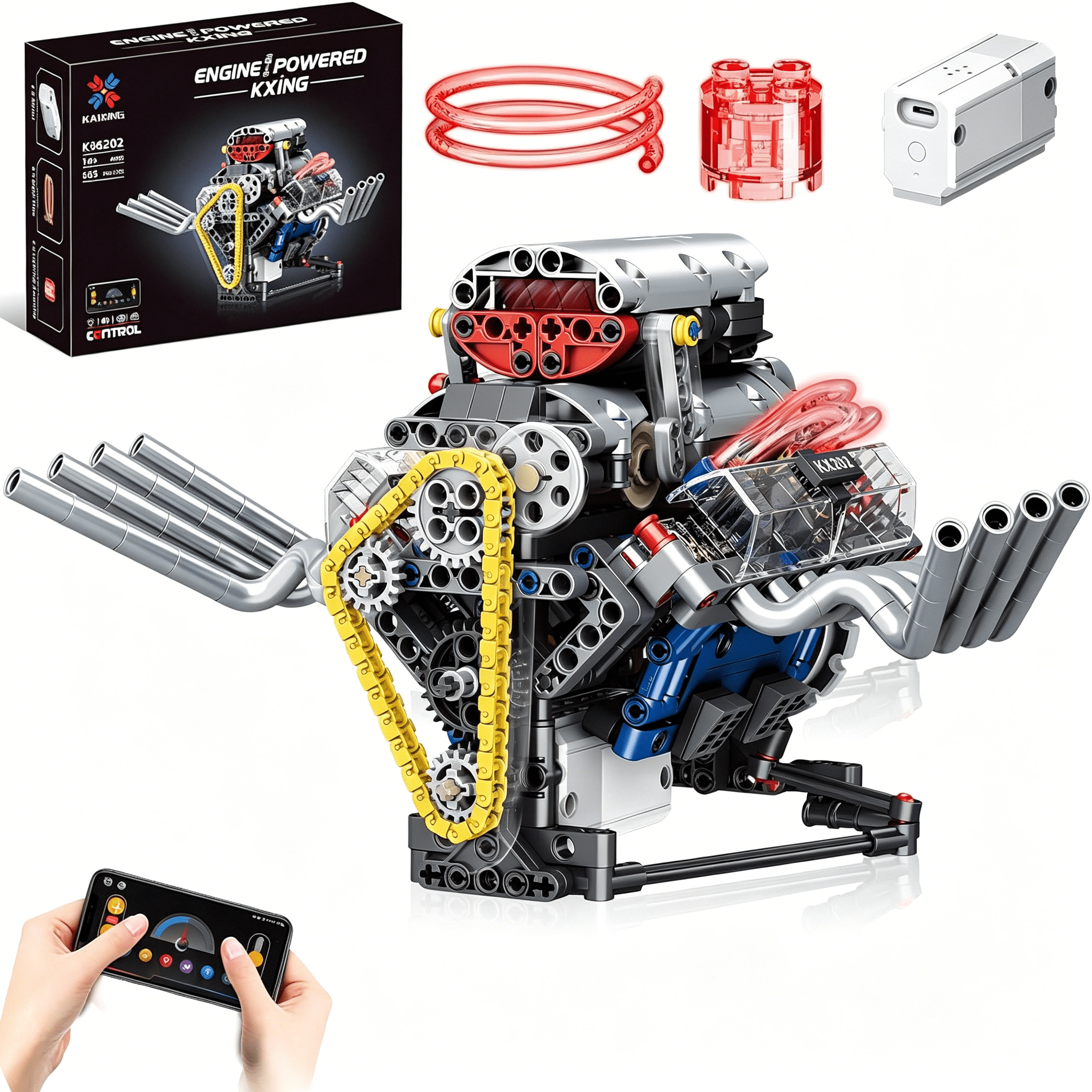 BESTSKY Engine Building Set, Build Your Own Mini Engine That Works ...