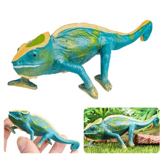 BESTSKY Fake Bugs,Blue Chameleon Toy Animals,Damage Proof Plastic ...