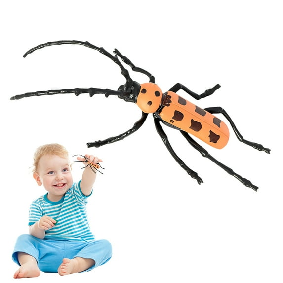 BESTSKY Fake Bugs,Longhorn Beetle Plastic Bugs,Horn Detailing Insect ...