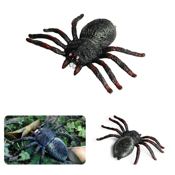 BESTSKY Fake Bugs,Small Black Spider Plastic Bugs,Damage Proof April ...