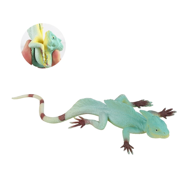 BESTSKY Fake Bugs,Soft Plastic Double-Crested Basilisk Animal Toys ...